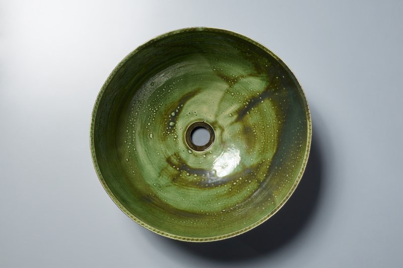 洗面ボウル 小鹿田焼-06 EO6｜おしゃれな洗面ボウル(洗面器)通販サイト mizunohana(水の花)